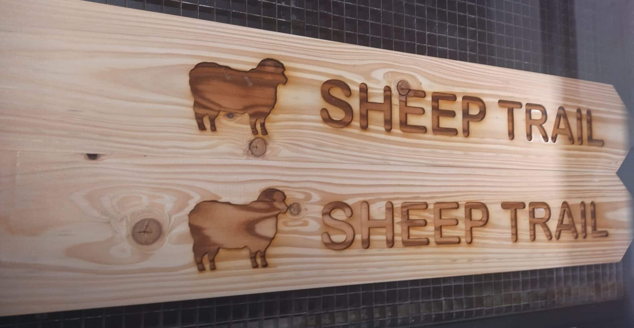 Laser Etched Wooden Finger Posts